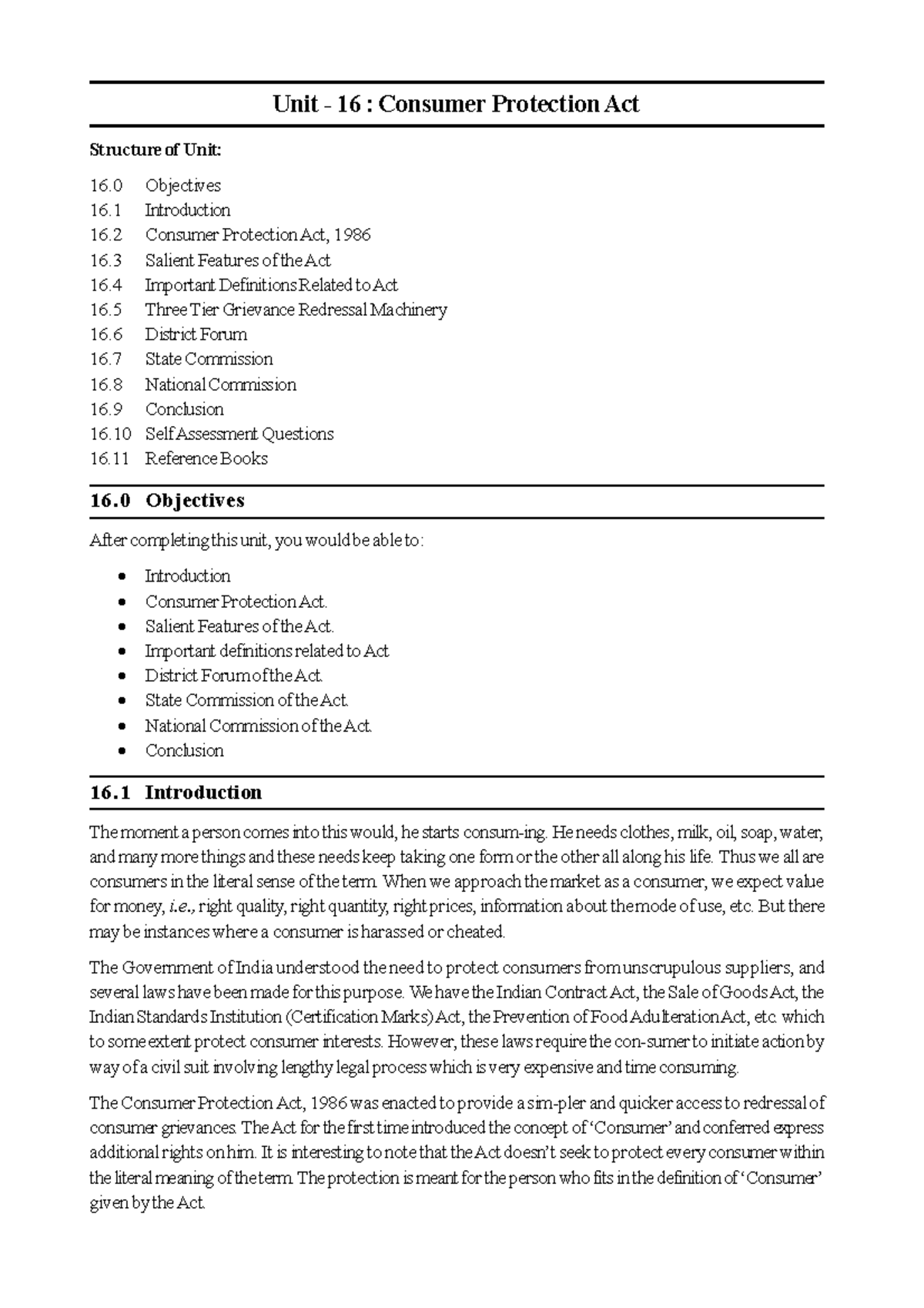 Consumer Protection Act - Salient Features of the Act. Important ...