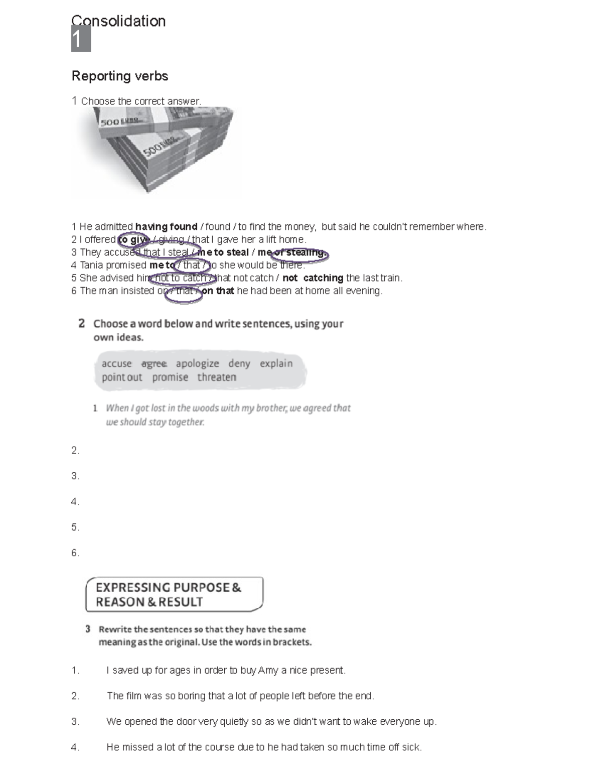 Achievers C1 Grammar Worksheet Consolidation Unit 1 - Consolidation 1 ...