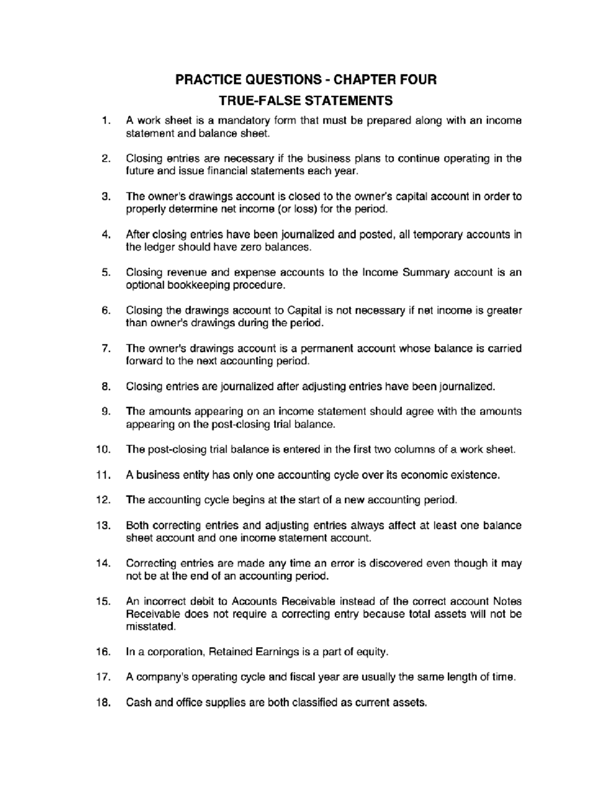 Ch 4 Practice Questions Studocu