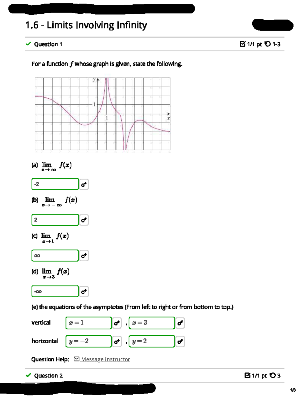Homework 1.1 calc 1 - MATH 155 - Studocu