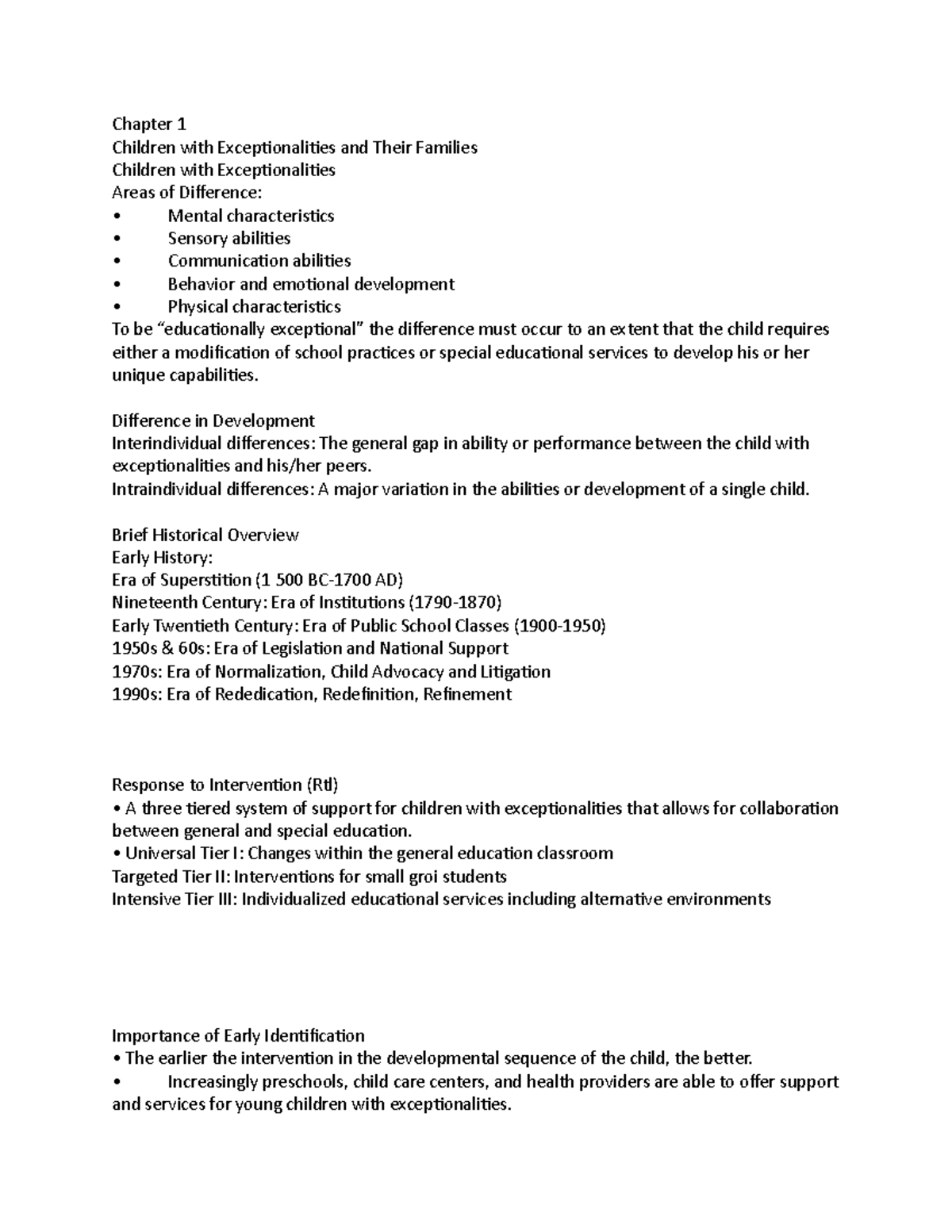 Chapter 1 EEC - Chapter 1 Children with Exceptionalities and Their ...
