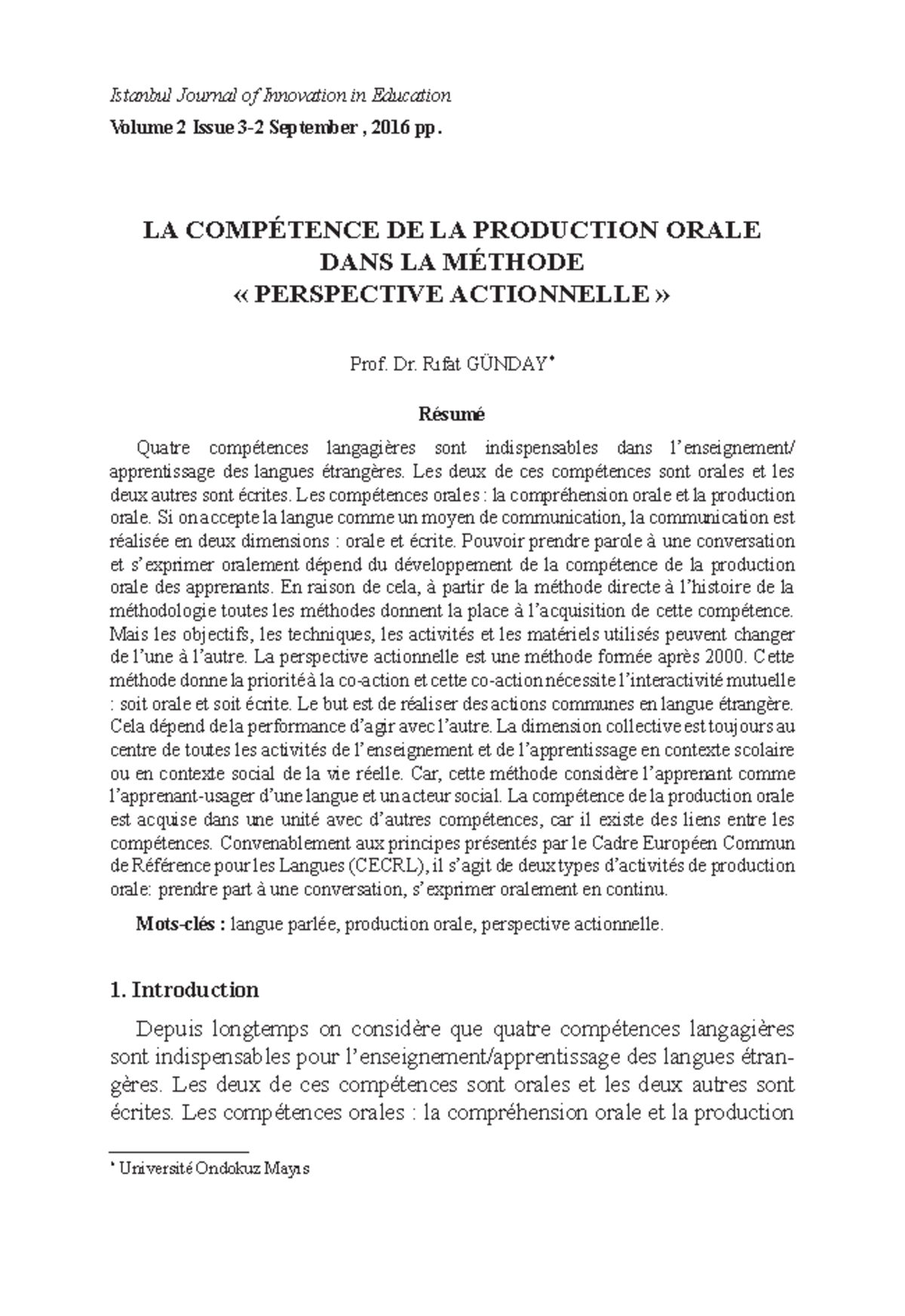 la compétence de la production orale - LA COMPÉTENCE DE LA PRODUCTION ...