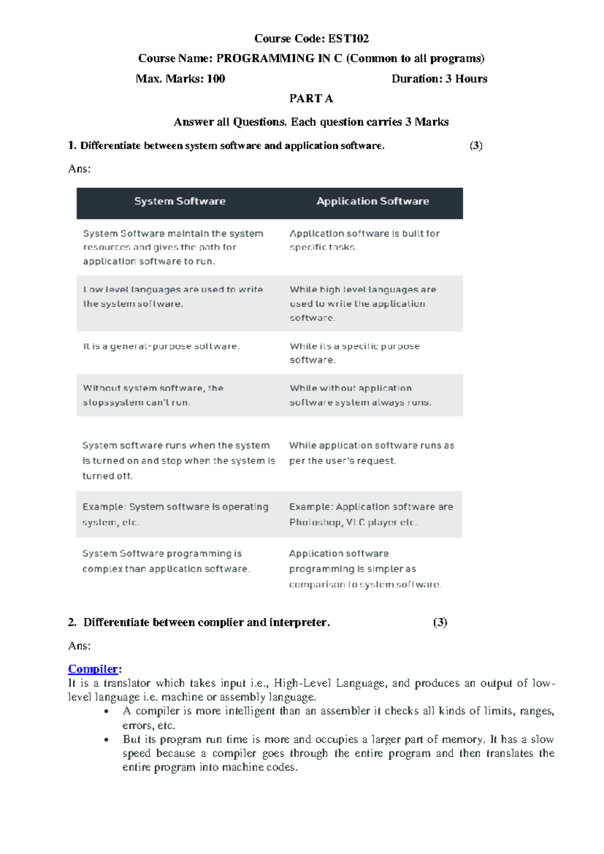 EST 102 Solved 1 - Notes by ktu students - Course Code: EST Course Name ...