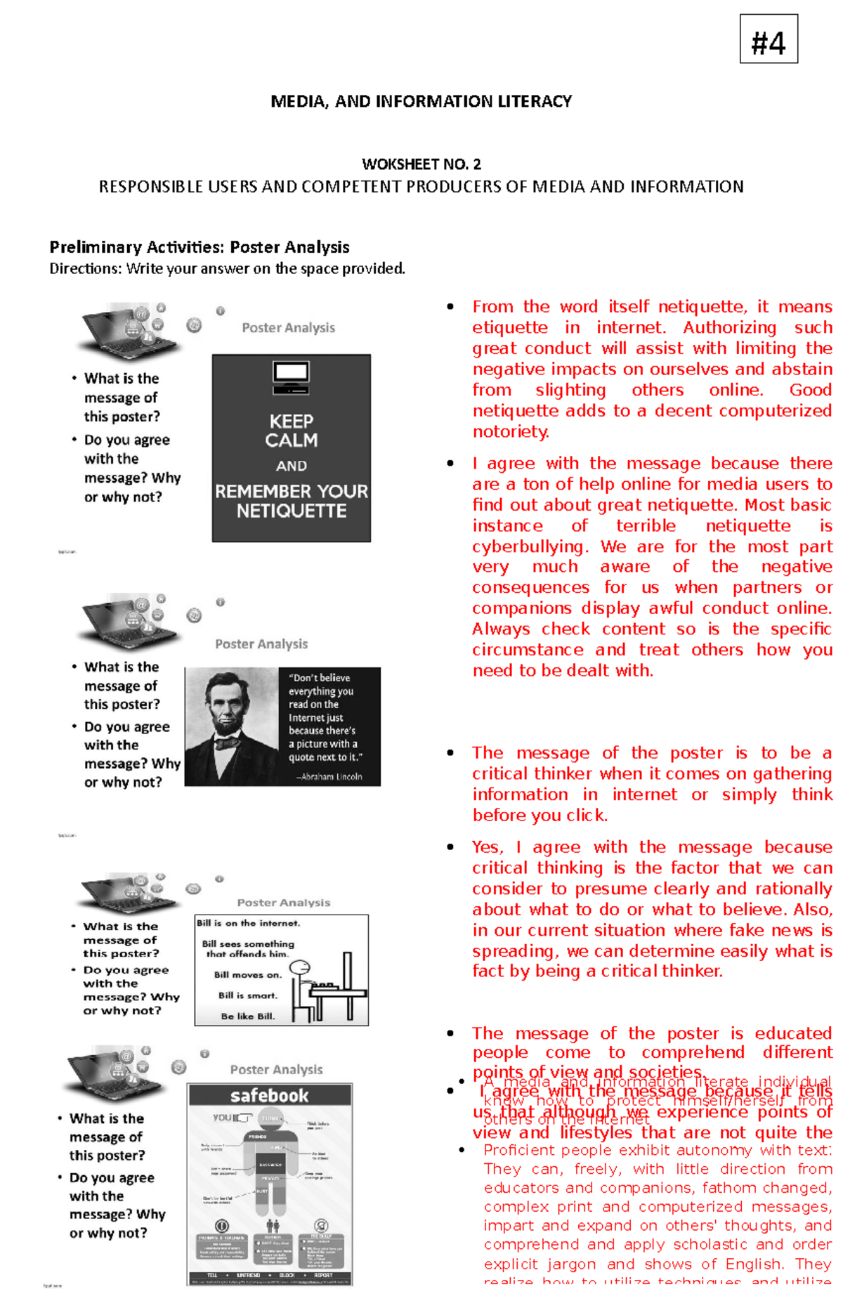 MIL Worksheet #2 - Module guide for study Support Students Learning ...