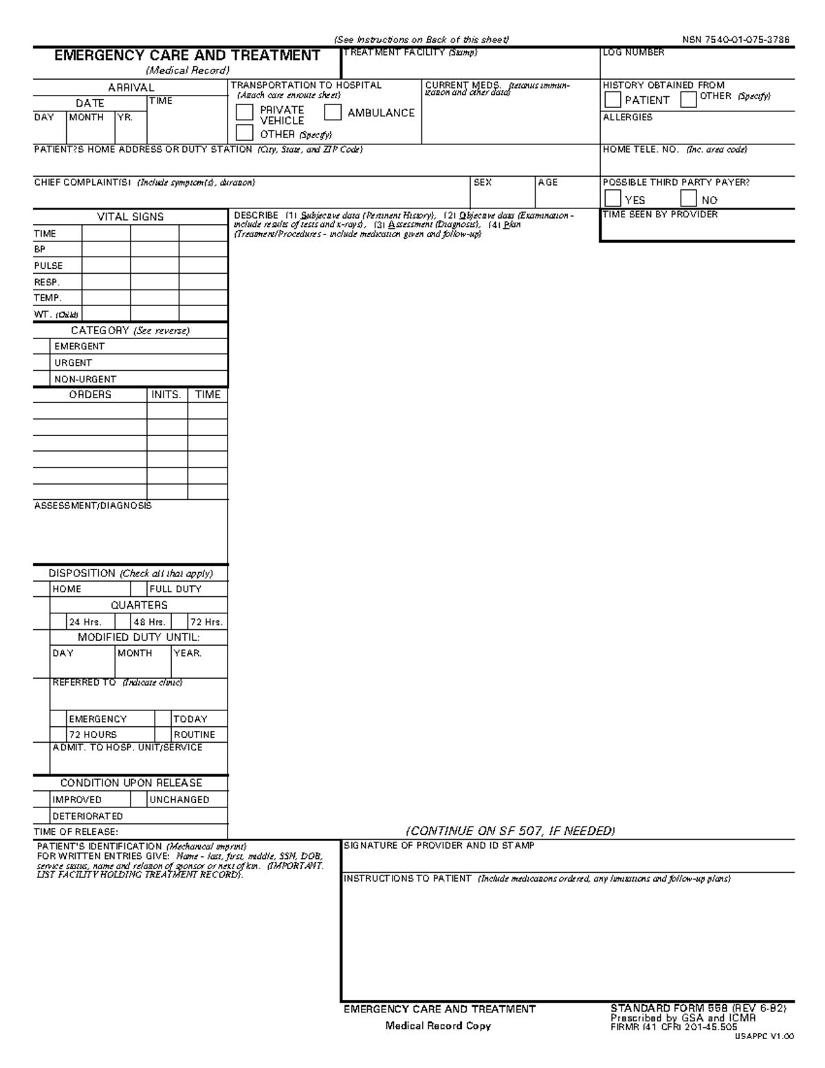 Emergency Room Visit Release Form EMERGENCY CARE AND TREATMENT emergency-room-visit-release-form-emergency-care-and-treatment