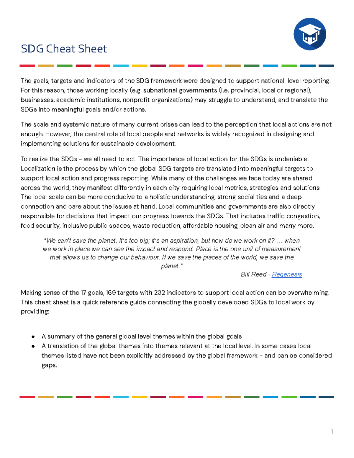 SDG-Cheat-Sheet - sgd cheat sheet shortcuts, summary - SDG Cheat Sheet ...