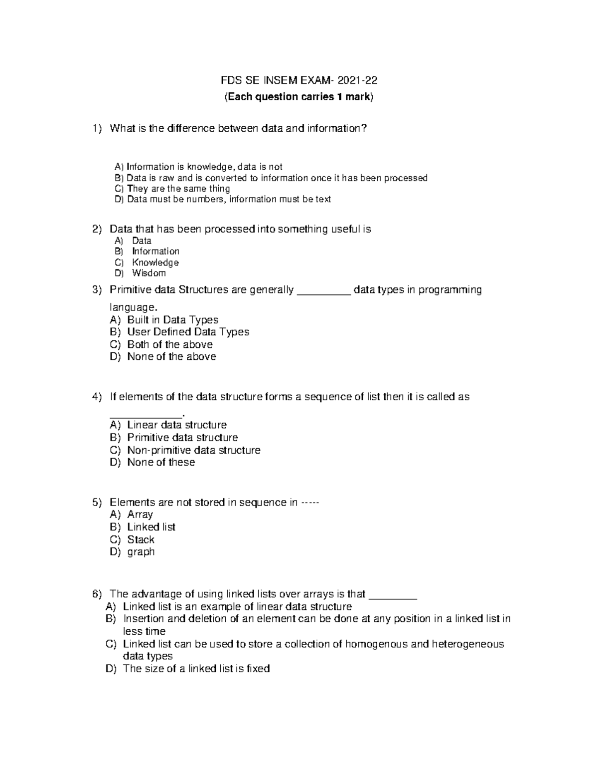 42ed85d4 1ddf 44dd a84f 67c4a82f9071 - FDS SE INSEM EXAM- 2021- (Each ...