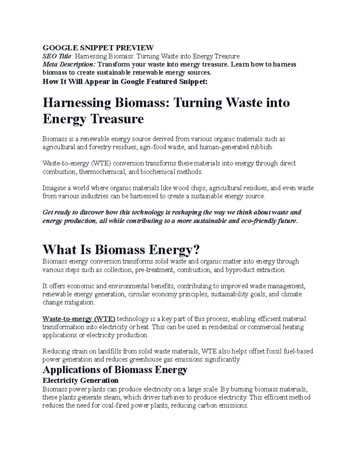 Biomass - Learn how to harness biomass to create sustainable renewable ...