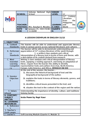 Creative-writing-melc-3 compress - CREATIVE WRITING Name of Learner
