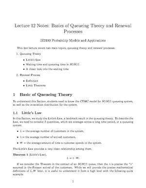 Mid term ans - Mid term ans - Mid Term Exam IE2100 Probability Models and Applications, Semester ...