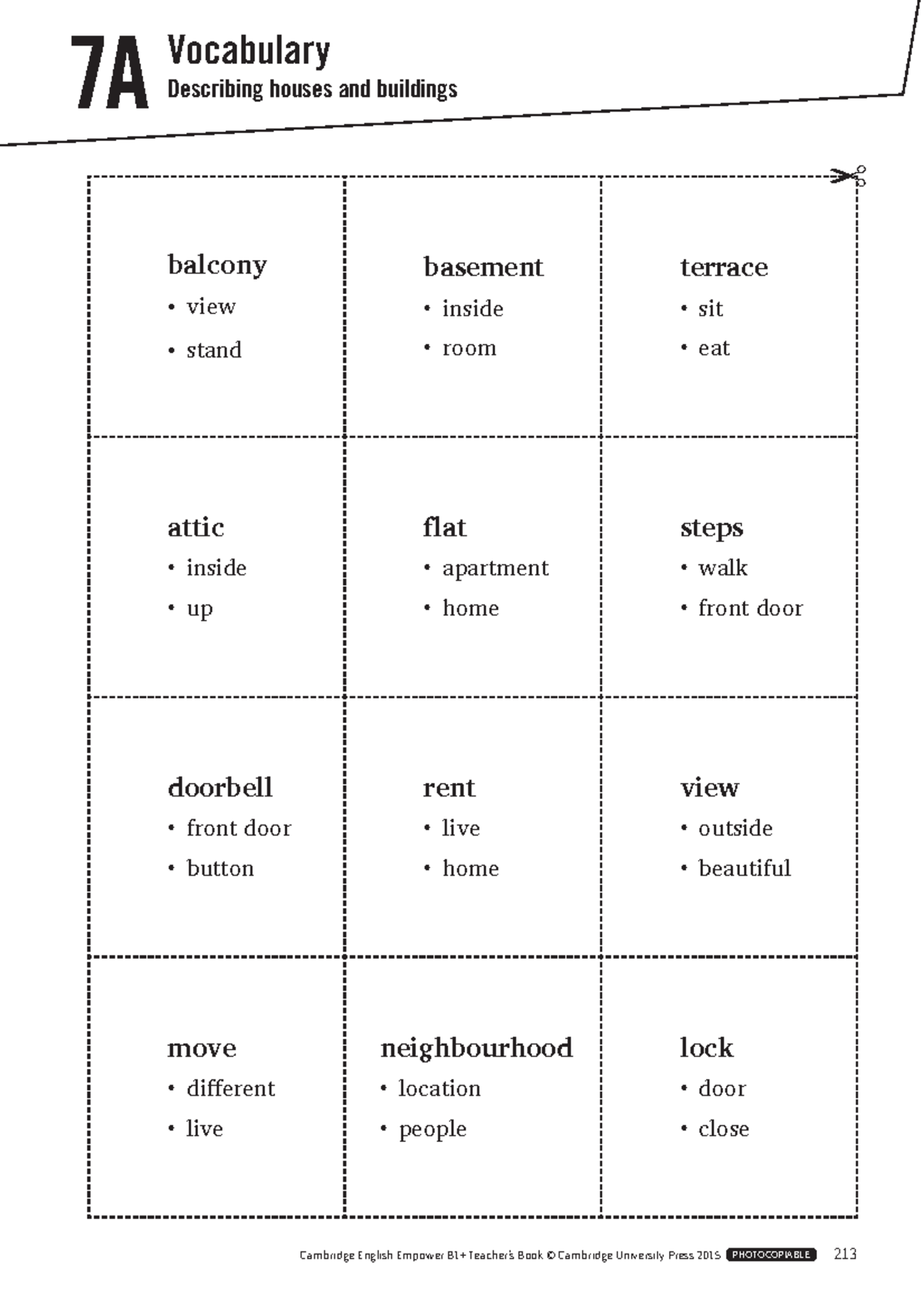 Vocabulary Photocopiables-13 - Cambridge English Empower B1+ Teacher’s ...