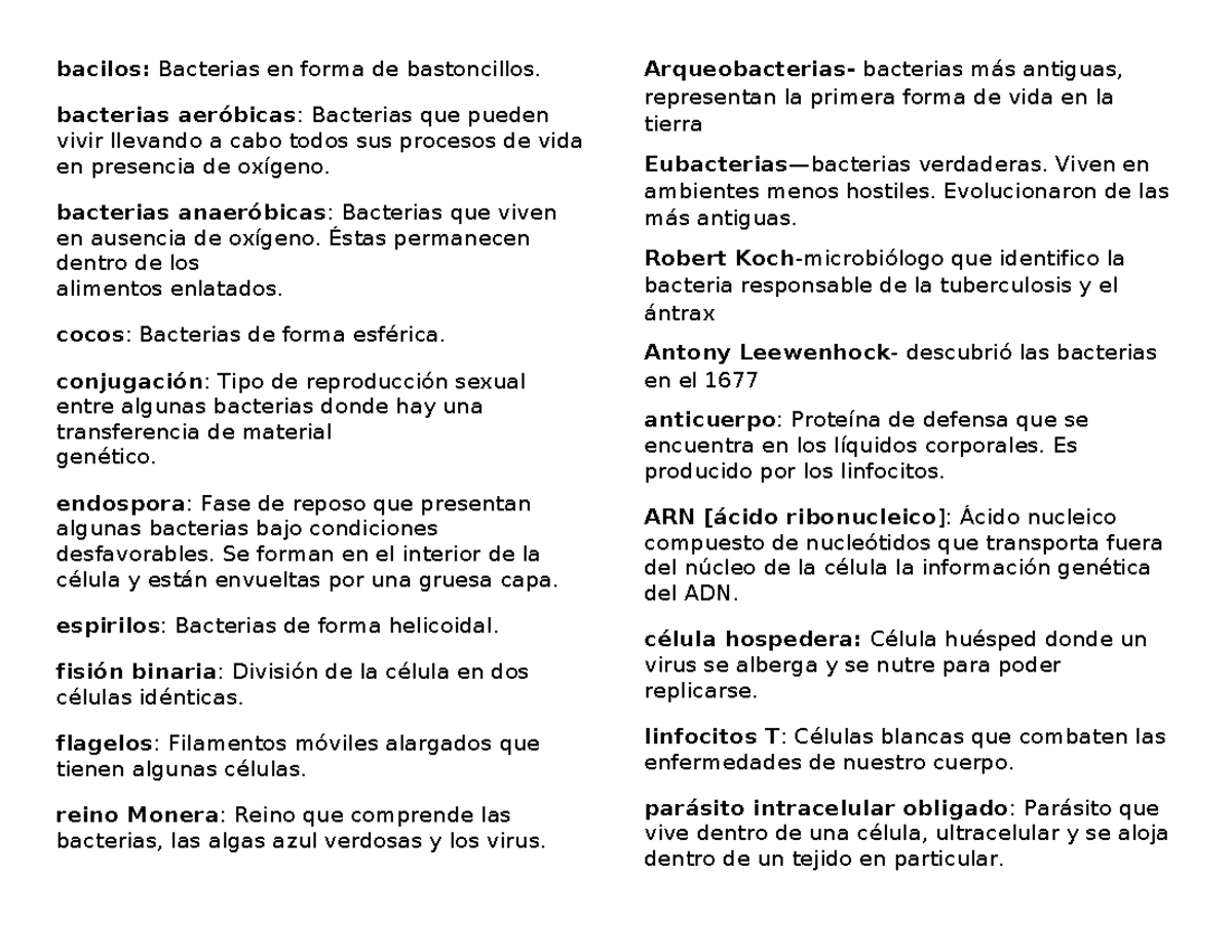 Repaso science para examen, destrezas educativas para todos los ...