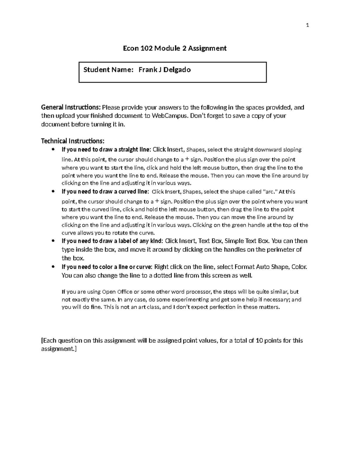 16300721 - Educational Materials - Econ 102 Module 2 Assignment General ...