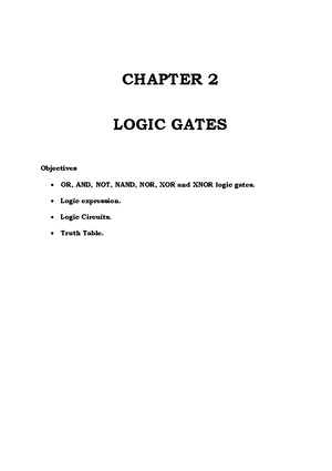 CH3 - BEST NOTES! - Chapter 3 Logic Circuits & Boolean Algebra Laws and ...