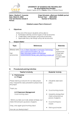 Lesson plan - dlp draft - Subject: ENGLISH Grade Level: Grade 8 ...