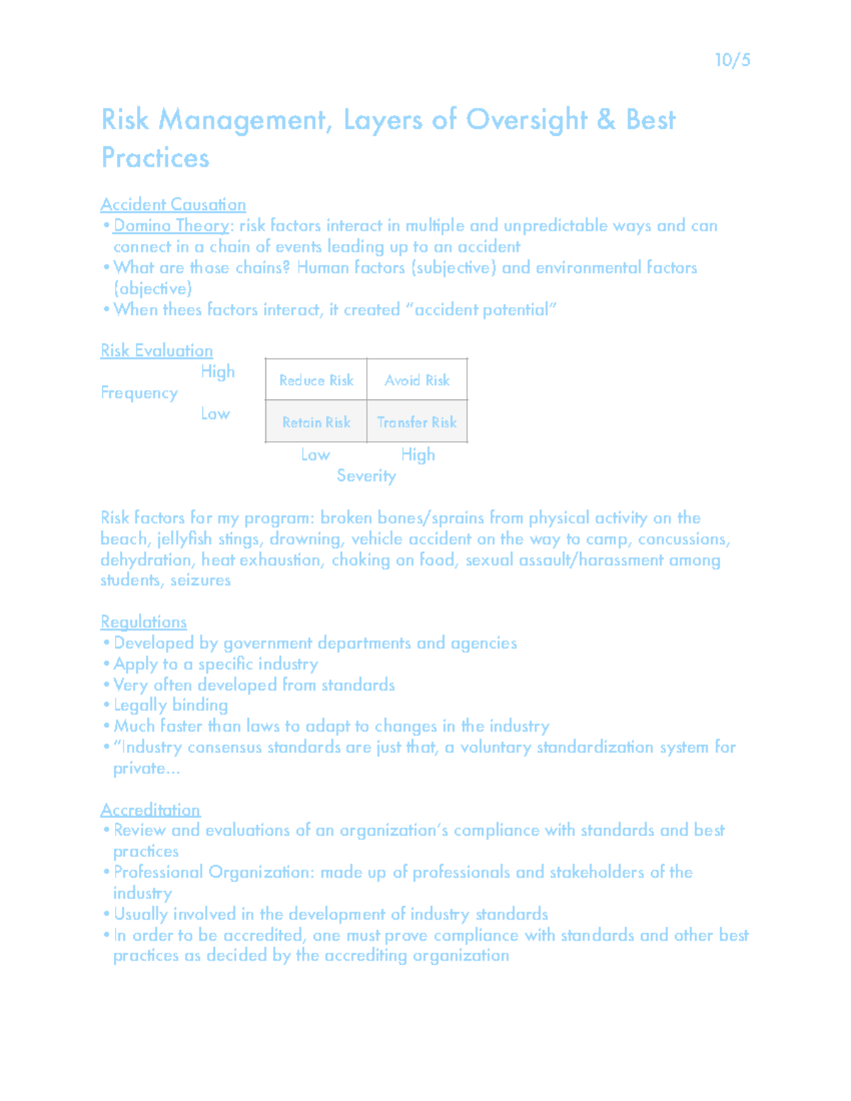 Risk Management - 10/ Risk Management, Layers of Oversight & Best ...