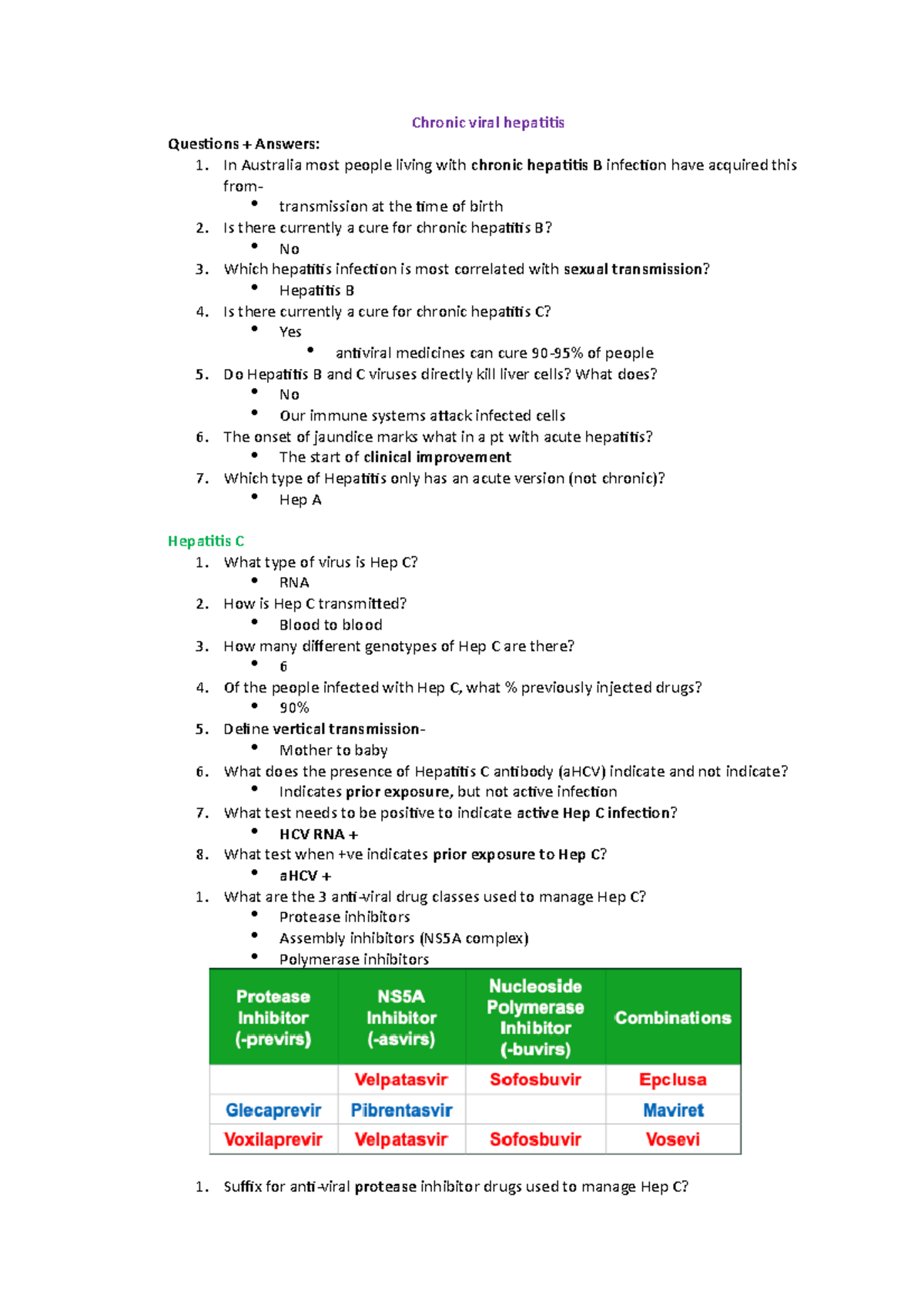 Chronic viral hepatitis - Chronic viral hepatitis Questions + Answers ...