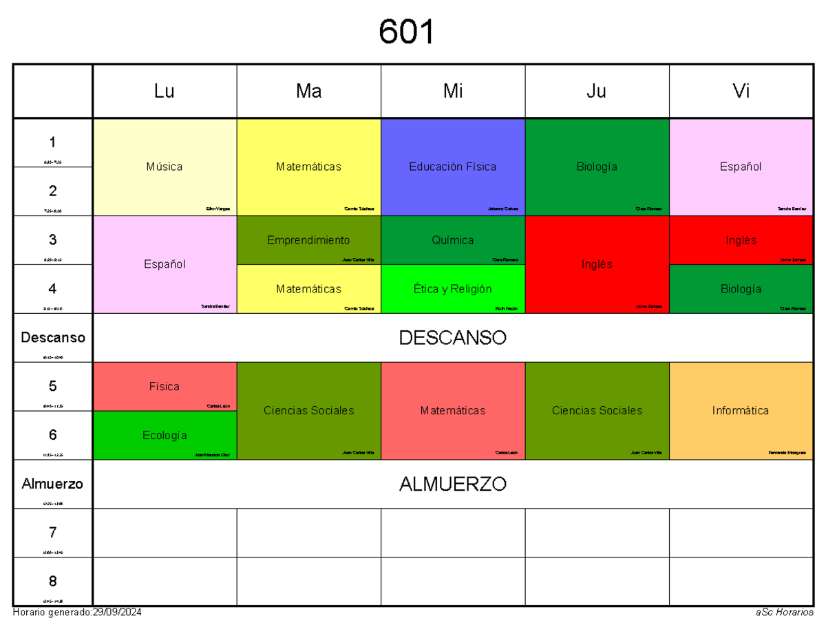 Horario Pinos AM-UN Grupos desde 15-10-2024 - Música Elkin Vargas ...