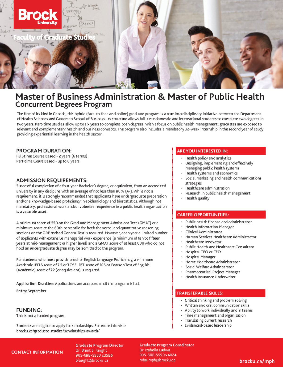 MBA-MPH-Flyer dgf srt - PROGRAM DURATION: Full-time Course Based - 2 ...
