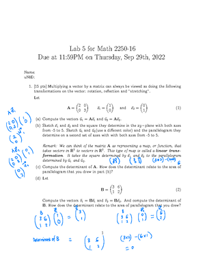 ️Math 2250 ️ - This are first chapter notes for math 2250, they also ...
