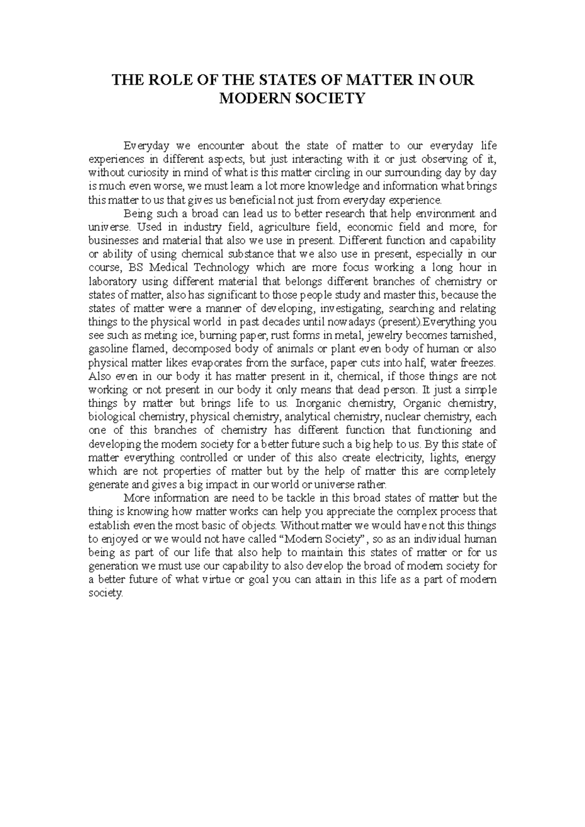 Document 1 None THE ROLE OF THE STATES OF MATTER IN OUR MODERN document-1-none-the-role-of-the-states-of-matter-in-our-modern
