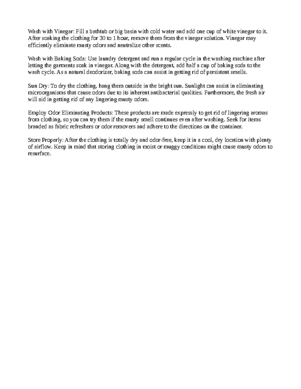 Washing god - Wash with Vinegar: Fill a bathtub or big basin with cold ...