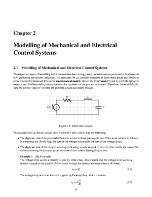 CHE576NOTE1 - Process controll - CHE 5 76 : Intermediate Process ...