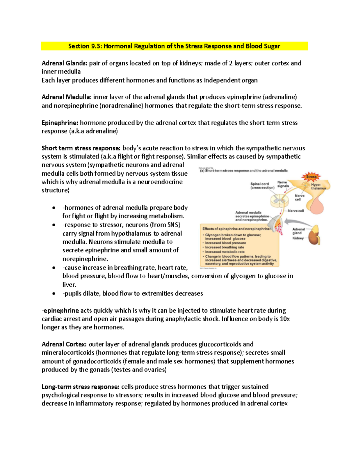Section 9.2: Hormonal regulation of growth, development and metabolism ...