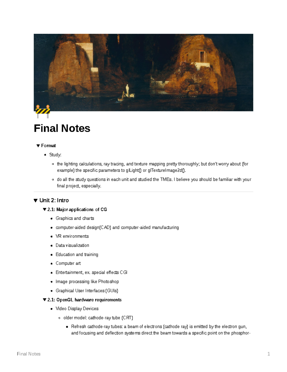 Final Exam Notes V3 Professor Dunwei Wen í Final Notes Format