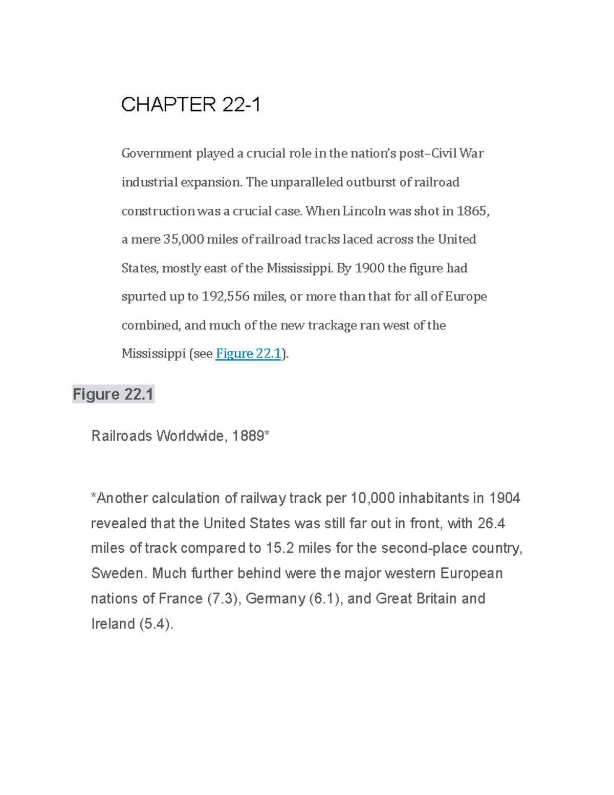 Chapter 22 US History 1 - CHAPTER 22- Government played a crucial role ...