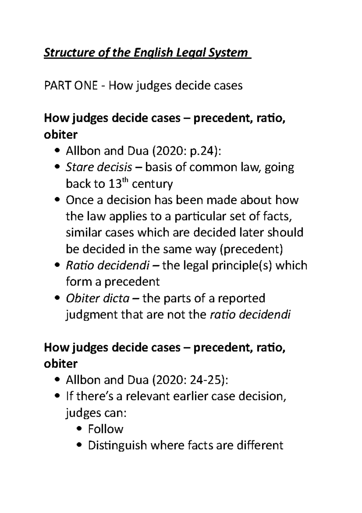 structure of the English legal system - Structure of the English Legal ...