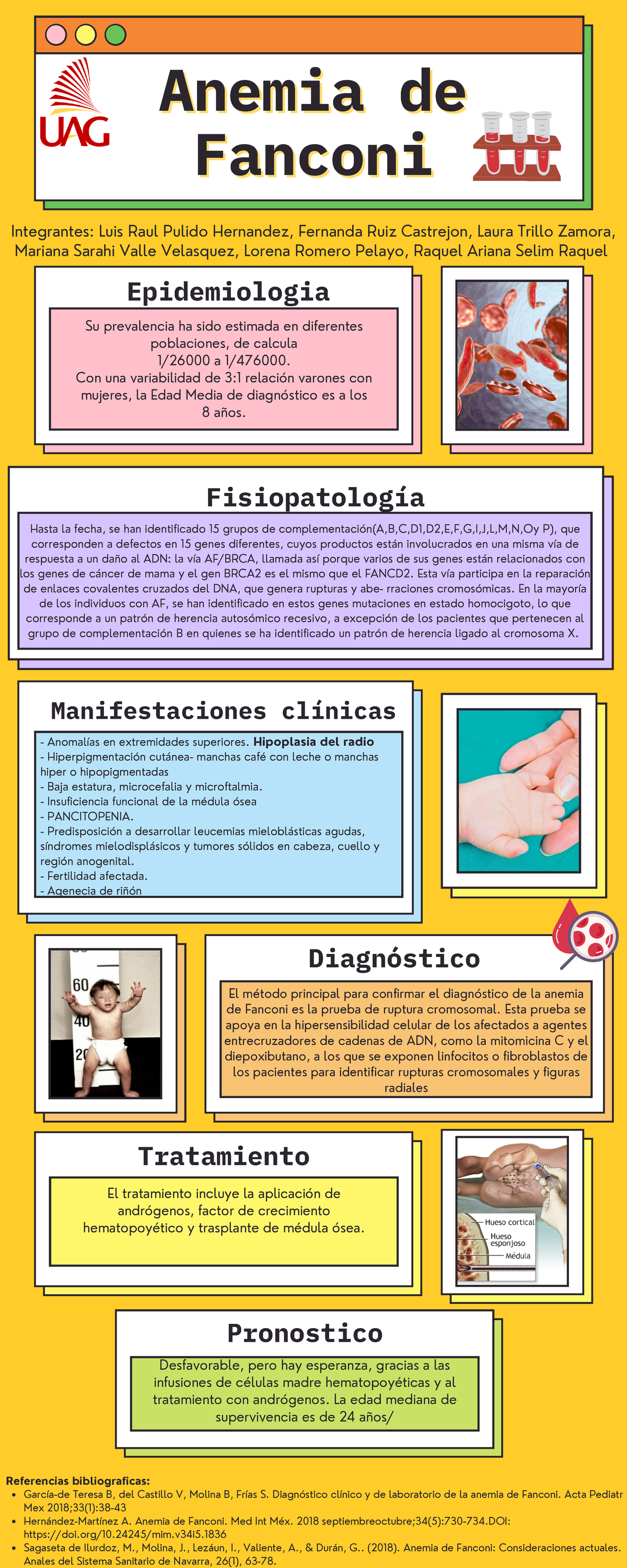 Anemia de Fanconi Infografia - Anemia deAnemia de Fanconi Fanconi Diagnóstico Manifestaciones ...