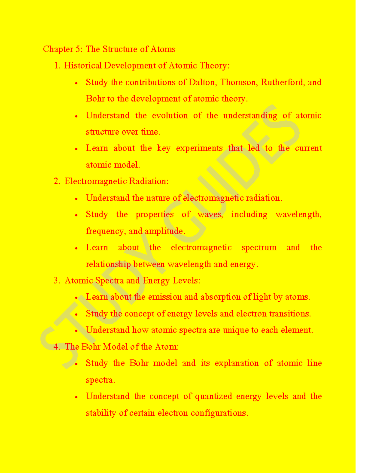 Study guides Chemistry Course- Chemical Reactions(13) - Chapter 5: The ...