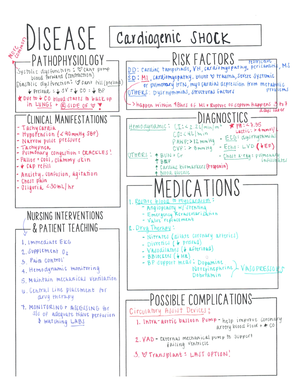 Hypovolemic Shock - concept map - NURS 2060 - CCRI - Studocu