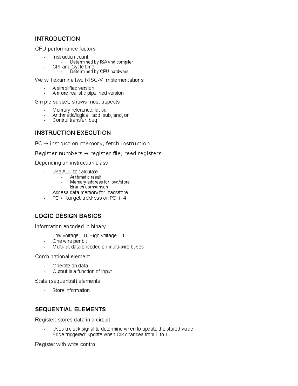 CSC-2300 Notes Part 2 - This is a review guide for the CSC-2300 course ...