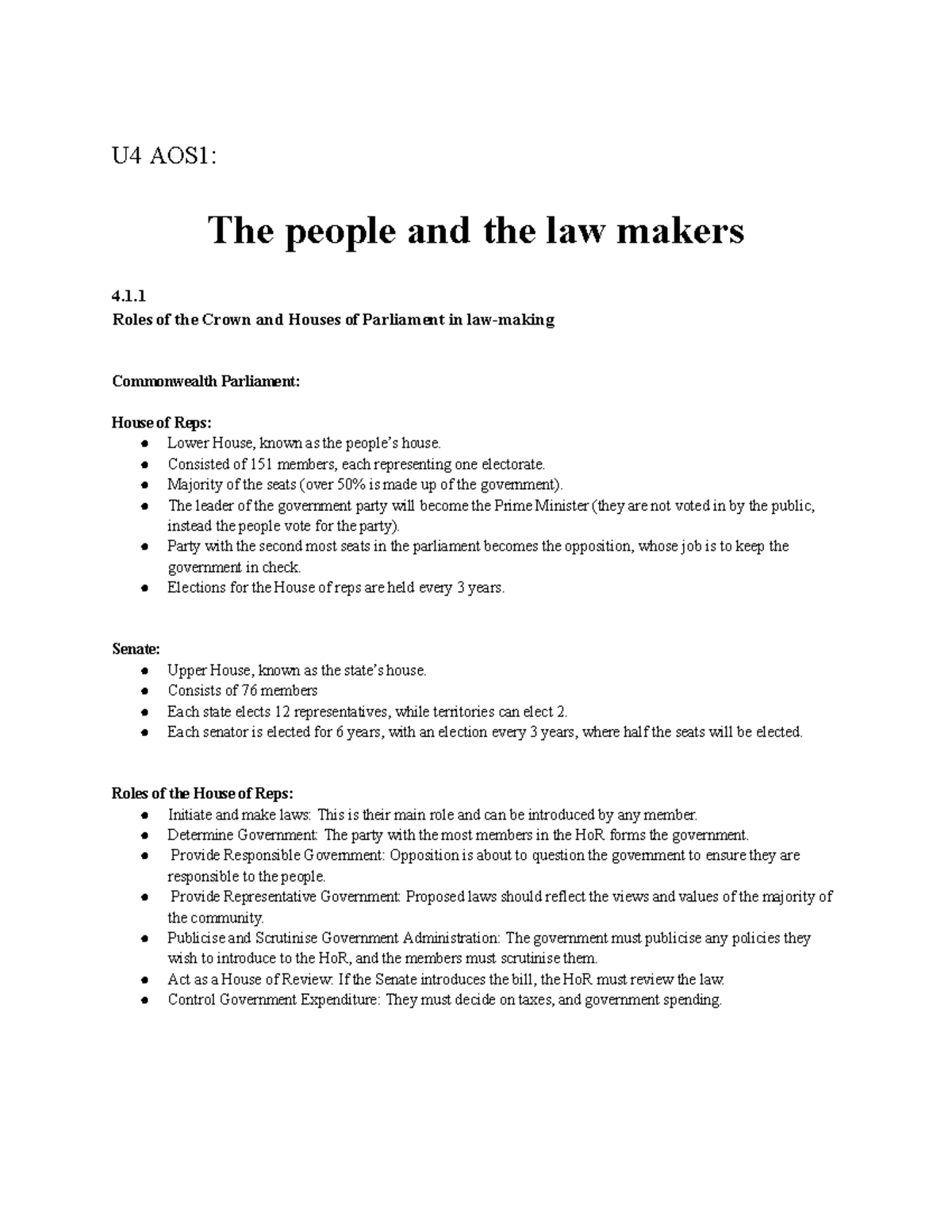 U4 AOS1 legal - ‎ ‎ ‎ ‎ ‎ ‎ - U4 AOS1: The people and the law makers 4 ...