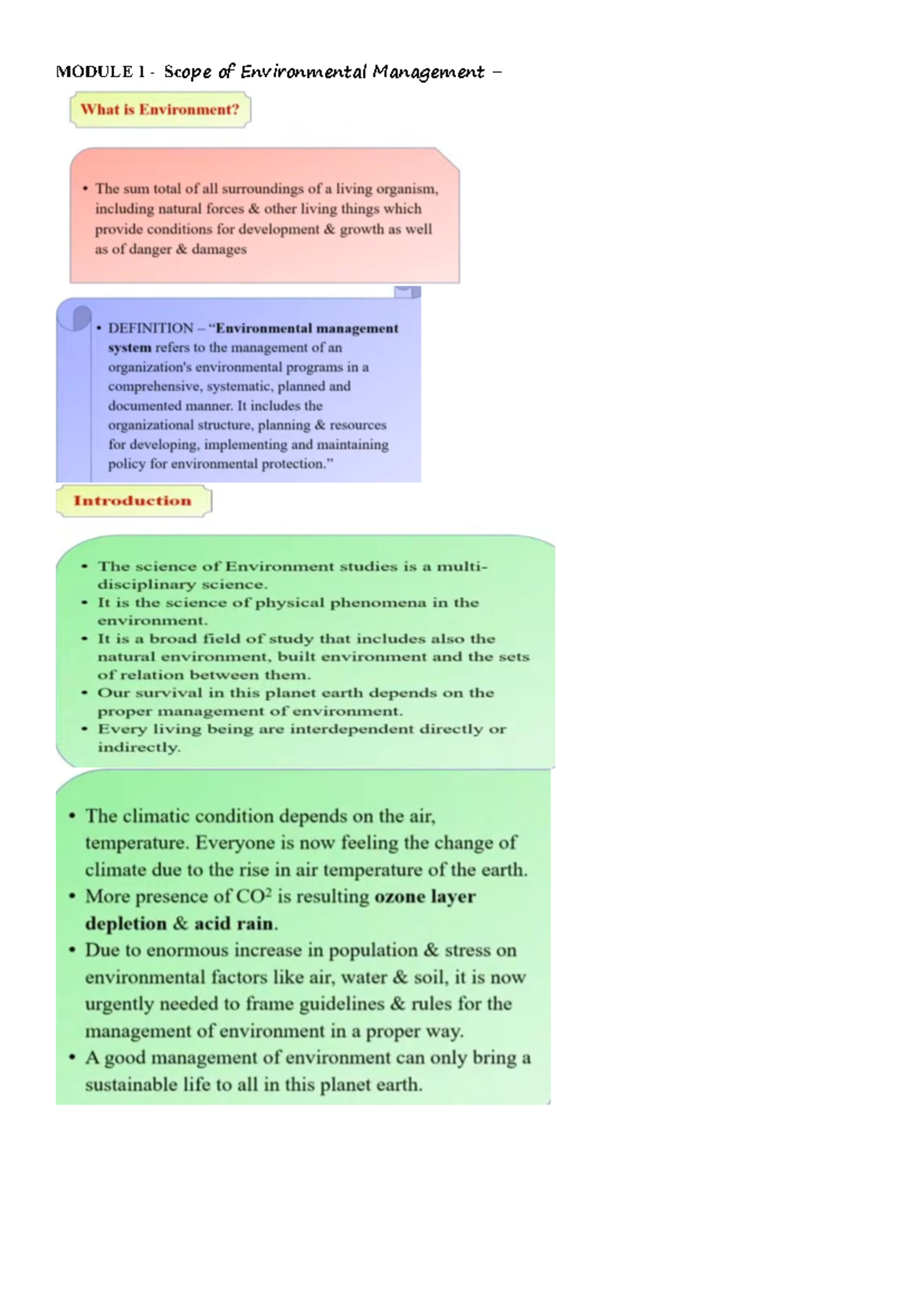 Module 1 Notes Module 1 Scope Of Environmental Management Energy Scenerio In India Mod 1