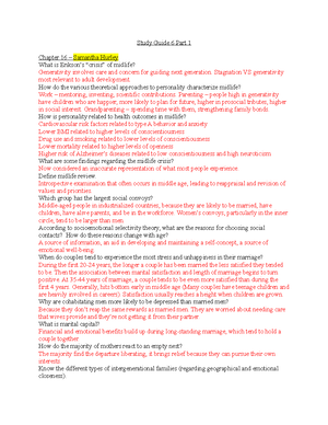 Study Guide 5 Ch 15 - Chapter 15 – Samantha Hurley Explain middle age ...