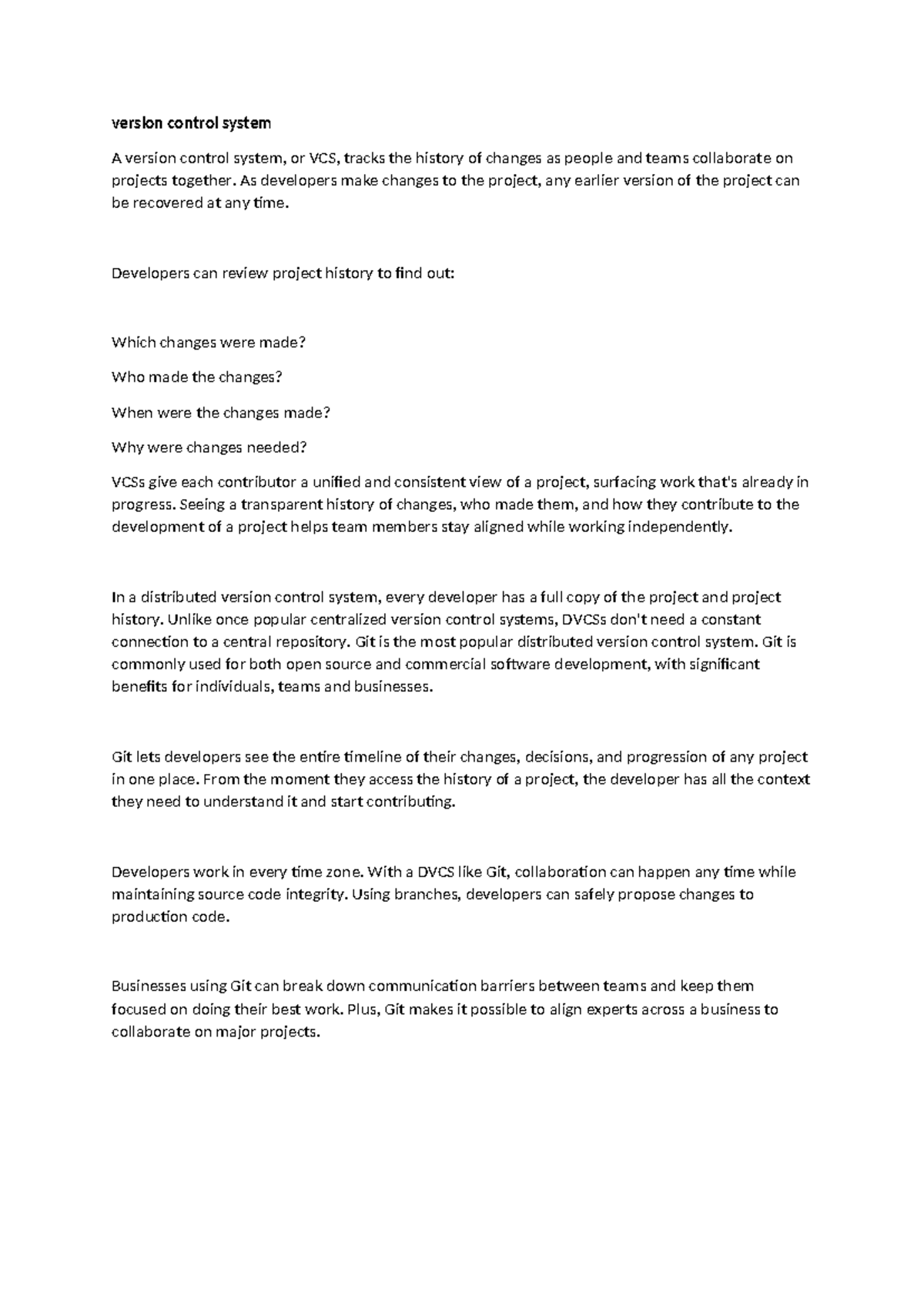 Devops Version Control System And Repositories And How Github Works Version Control System A