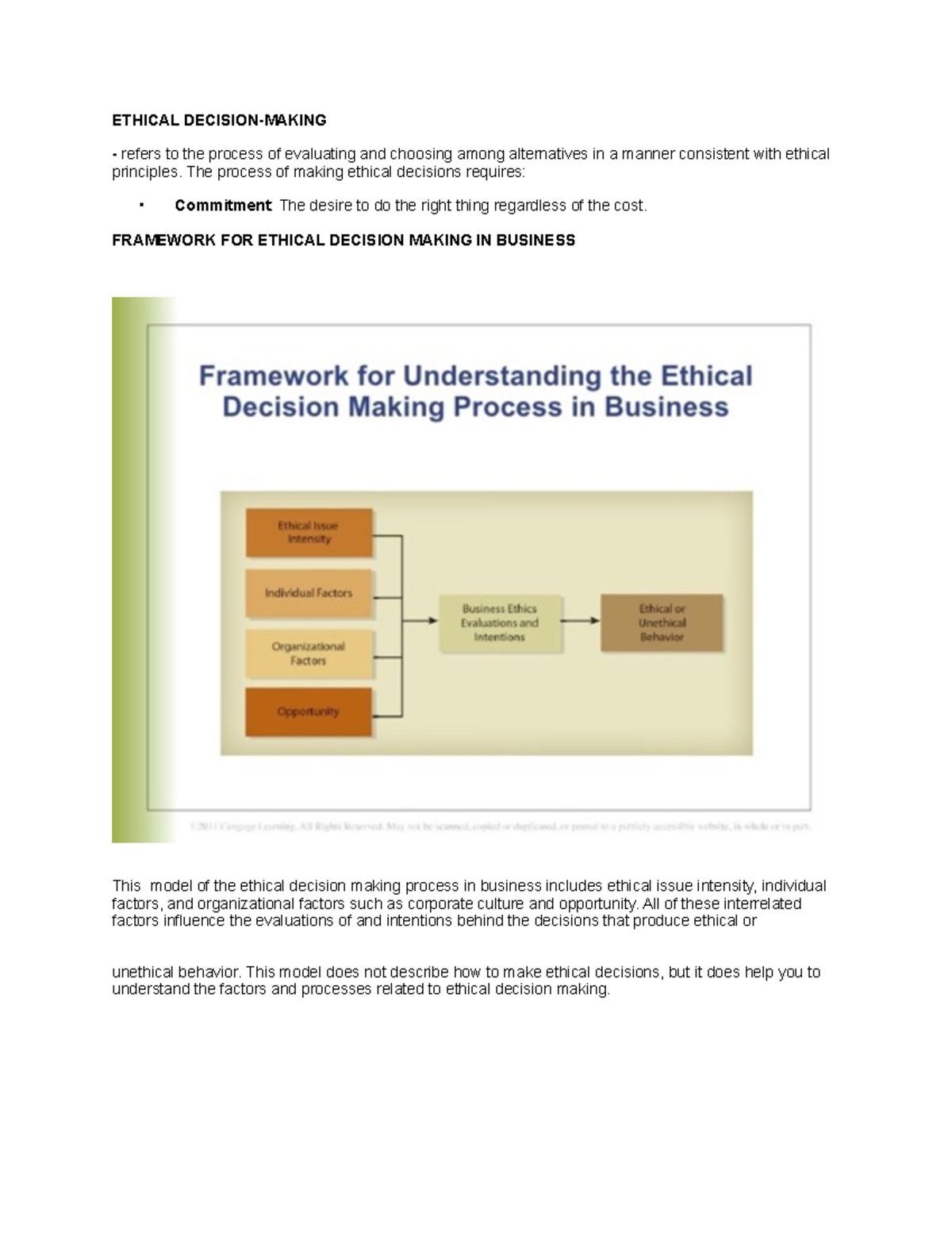 5 Ethical Decision Making - Business Administration - Studocu