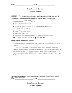 Free Grammar Ebook Level 2 - Free English Grammar E-Book Level 2 Table ...