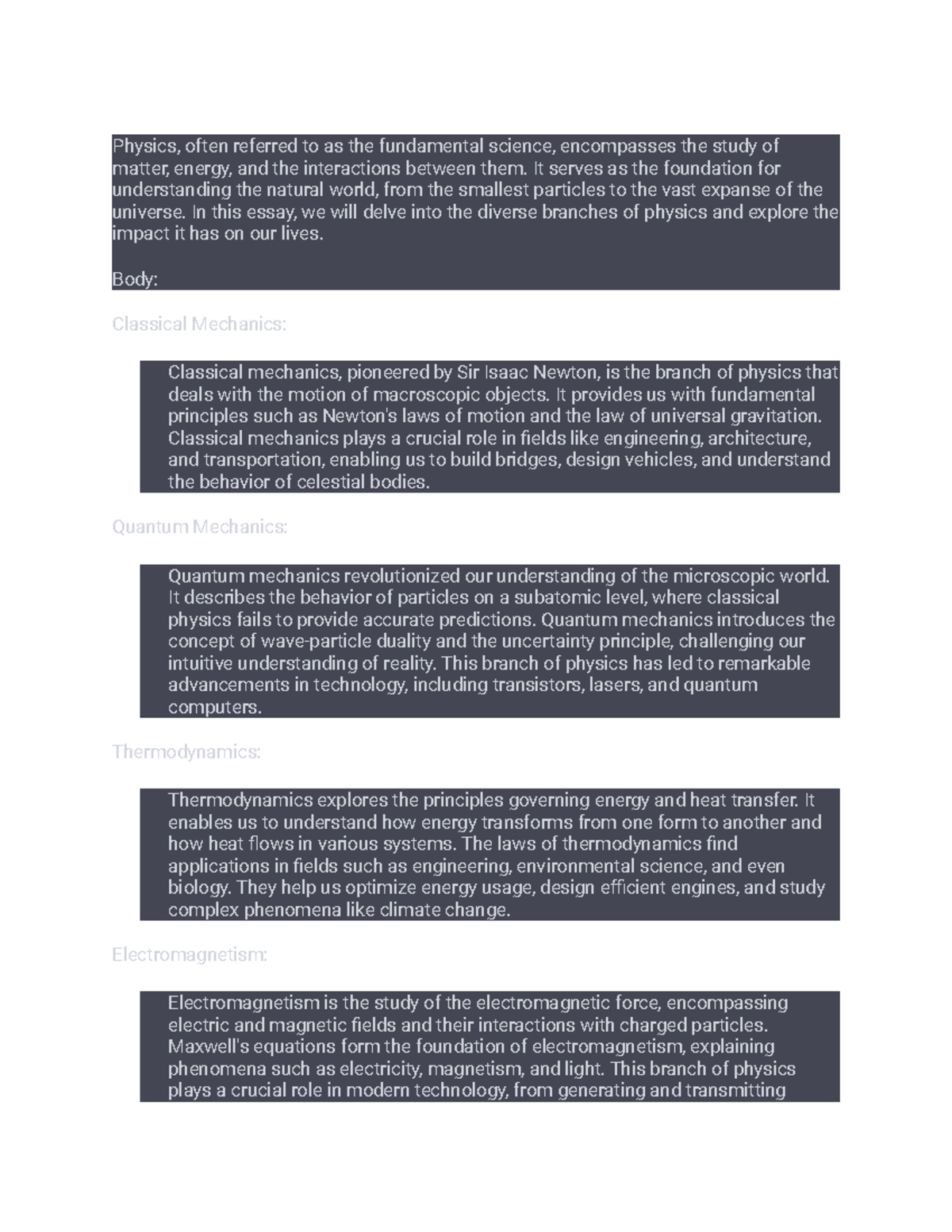 Why physics is important - Physics, often referred to as the ...