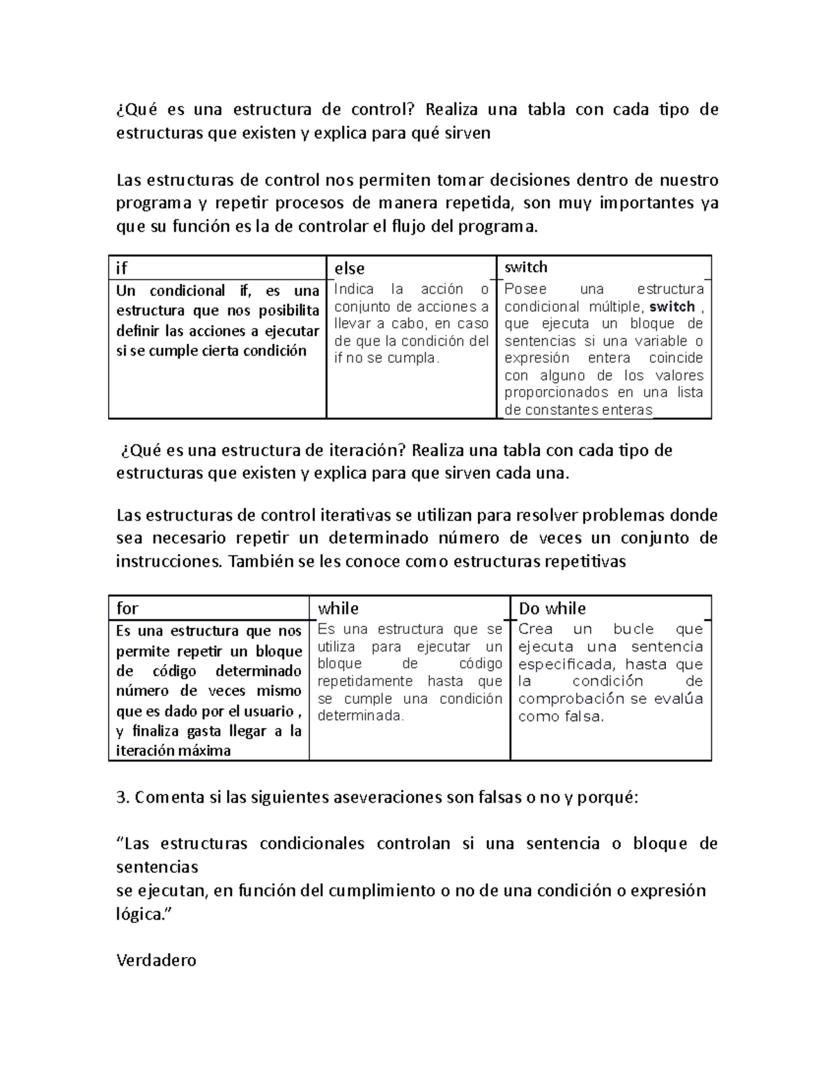 Qué es una estructura de control - if else switch Un condicional if, es ...