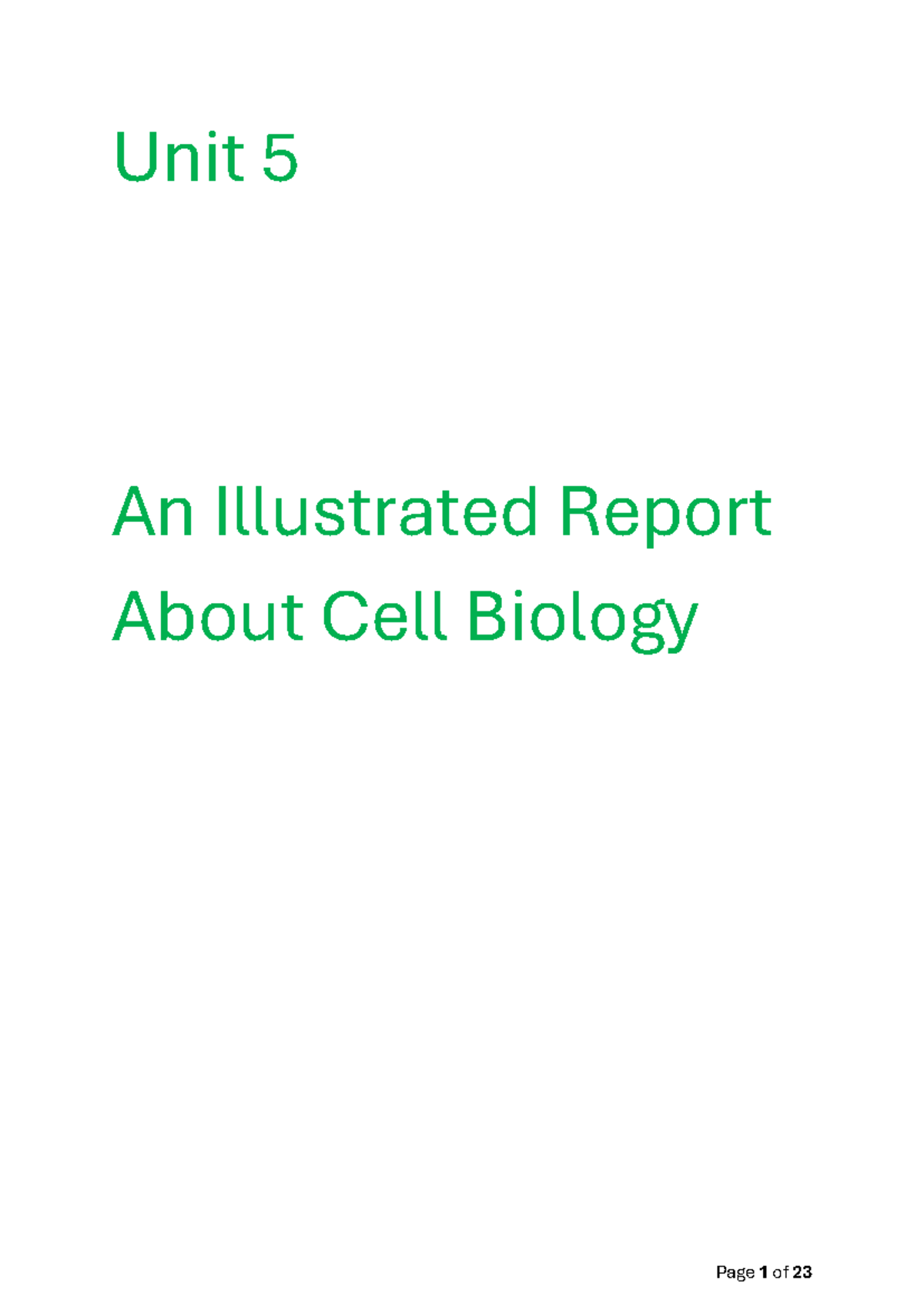 UNIT 5 Updated 04 - Unit 5 cell biology - Unit 5 An Illustrated Report ...
