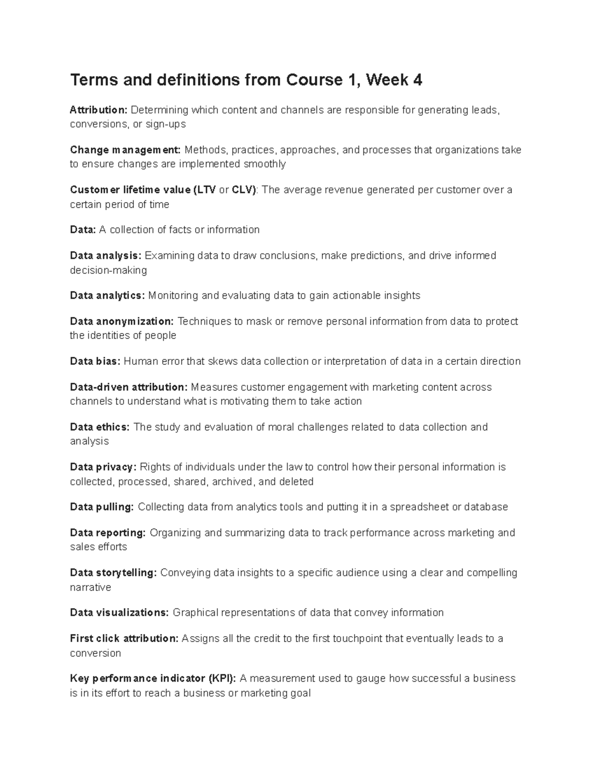 Glossary Terms Week 4 - E-commerce and digital marketing - LAW 533D ...