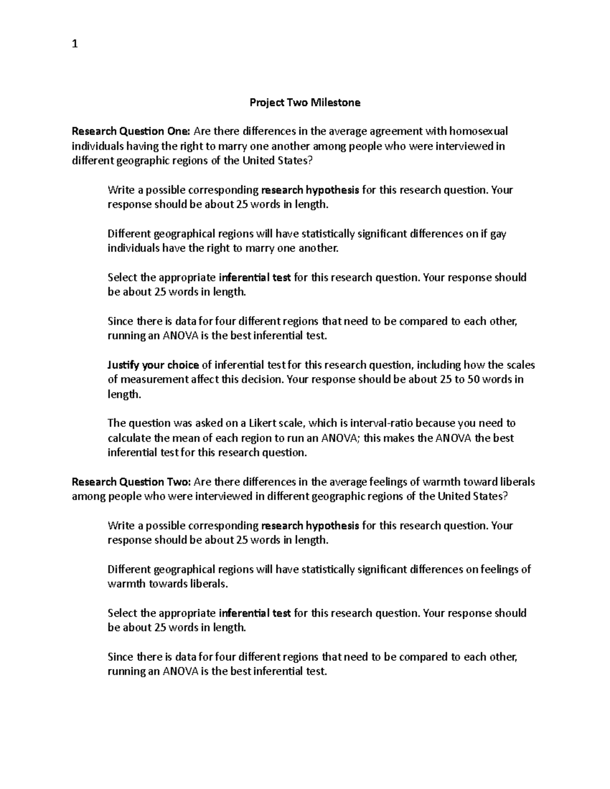 PSY260 Project Two Milestone - Project Two Milestone Research Question ...