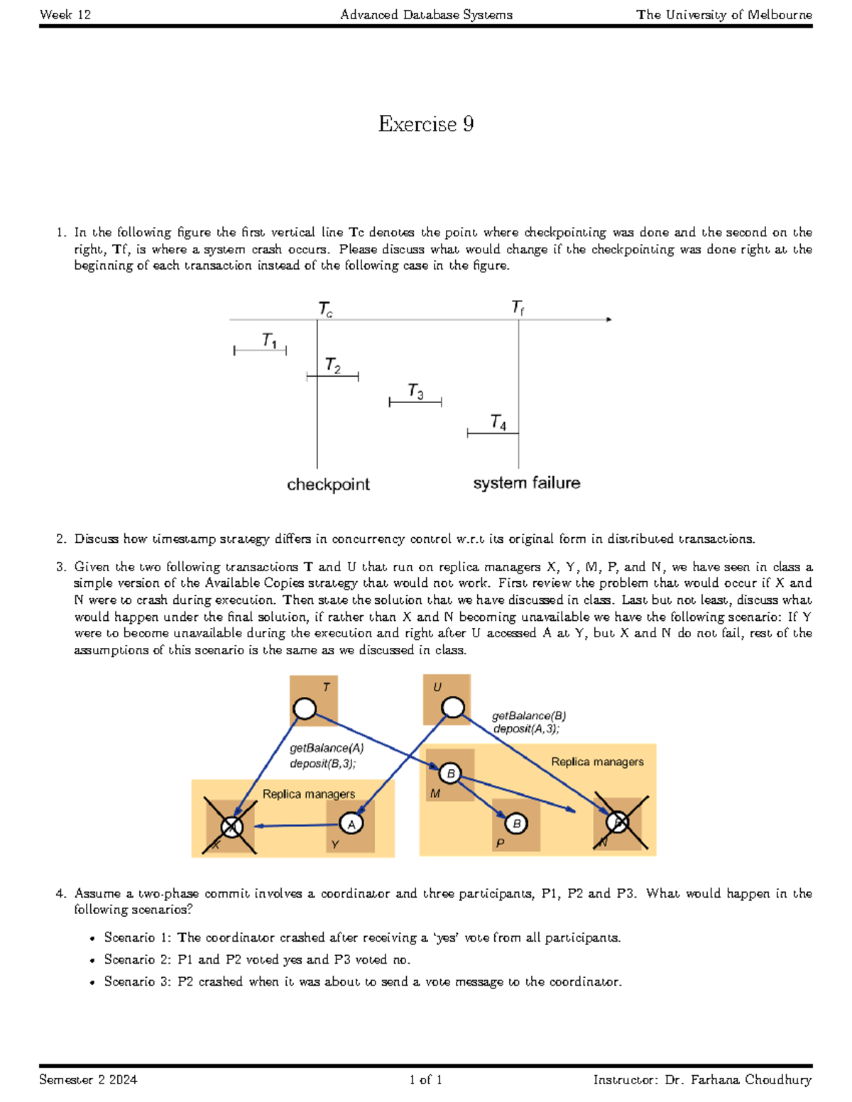 Week12 E9 - Week 12 Advanced Database Systems The University of ...