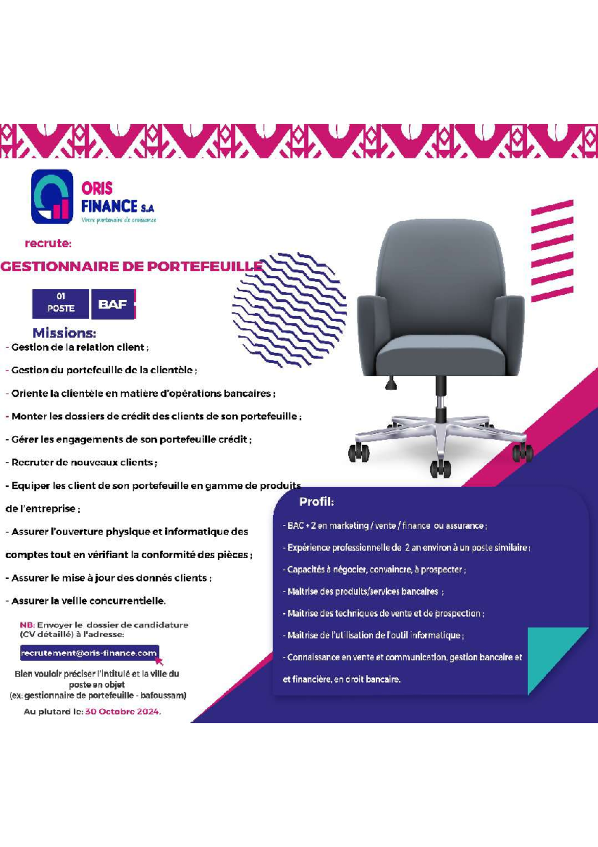 Whats App Image 2024-10-23 at 12 - ORIS FINANCE S Votre partenaire de ...