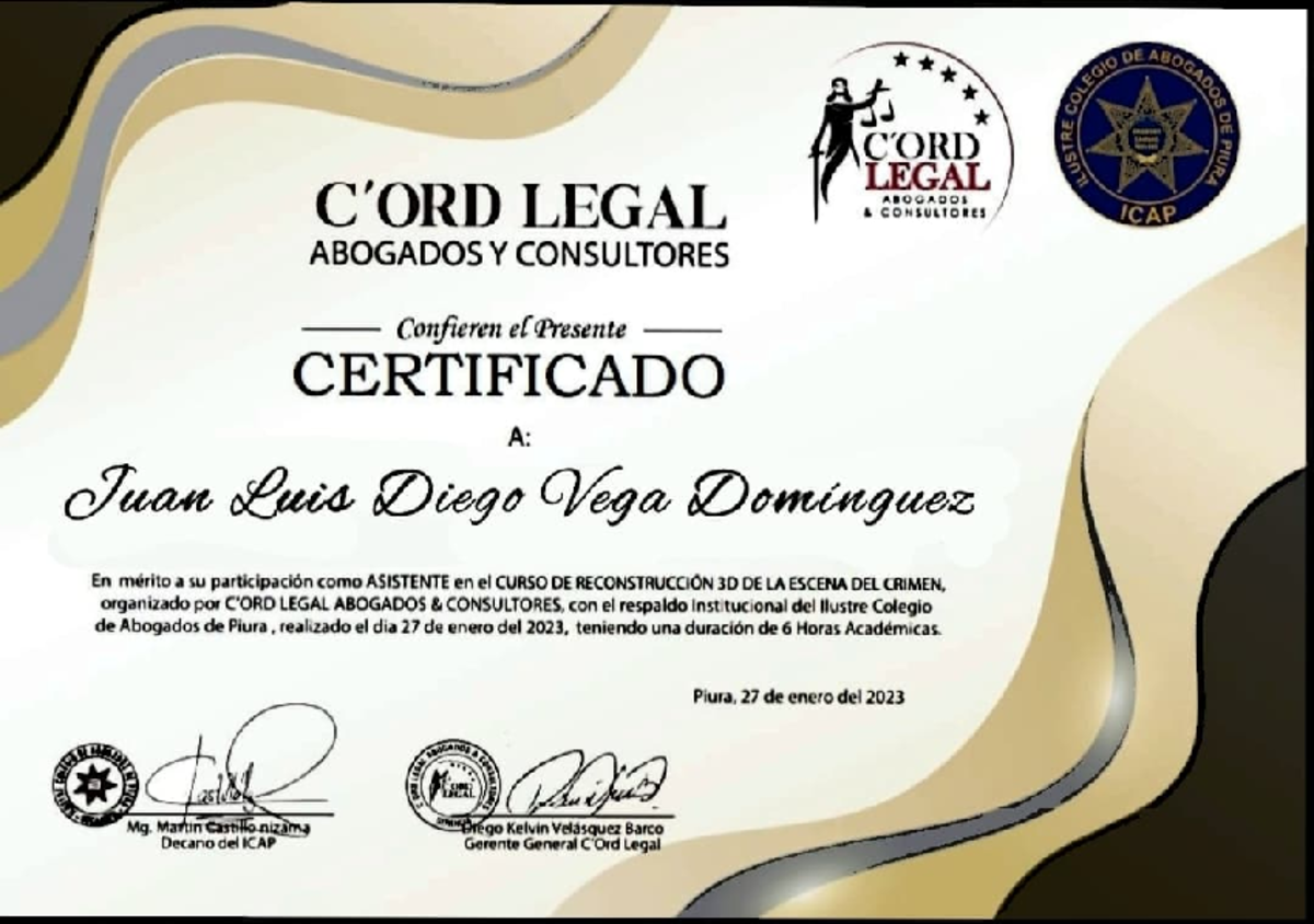 Certificados de cursos Derecho DVD - C'ORD LEGAL ABOGADOS Y CONSULTORES ...