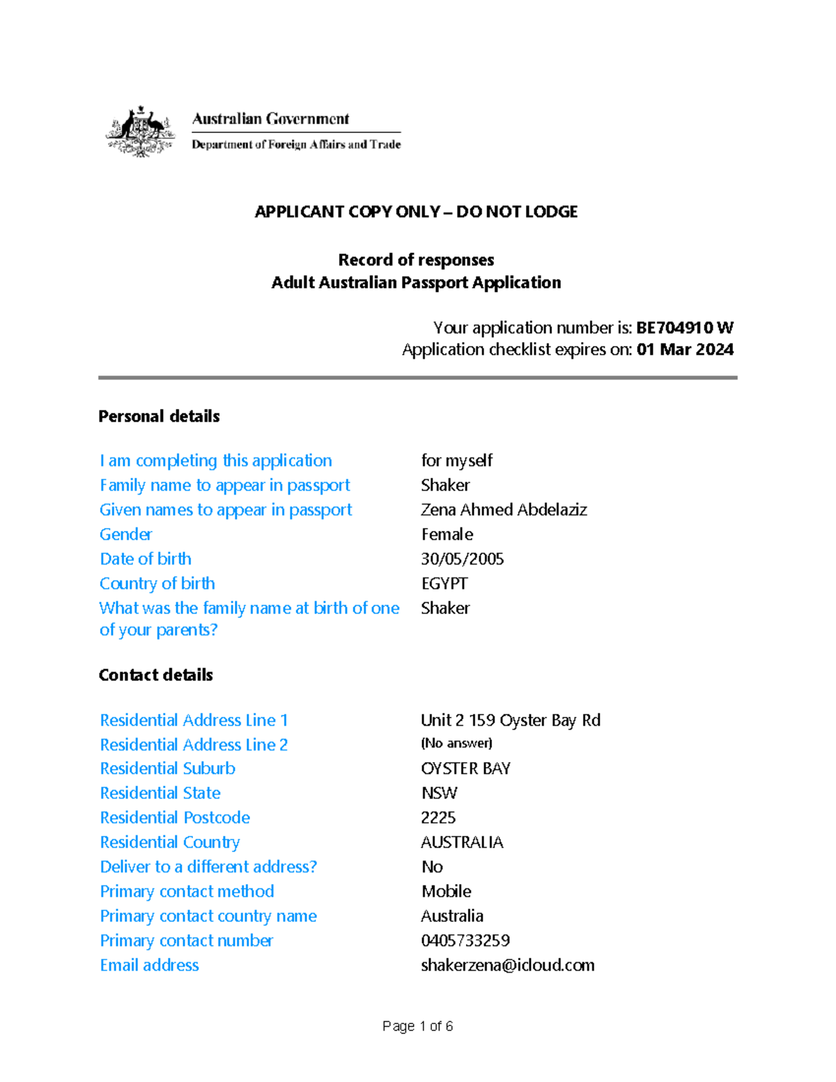 Application Summary - UNSW T1 2024 Planner.pdf - APPLICANT COPY ONLY ...